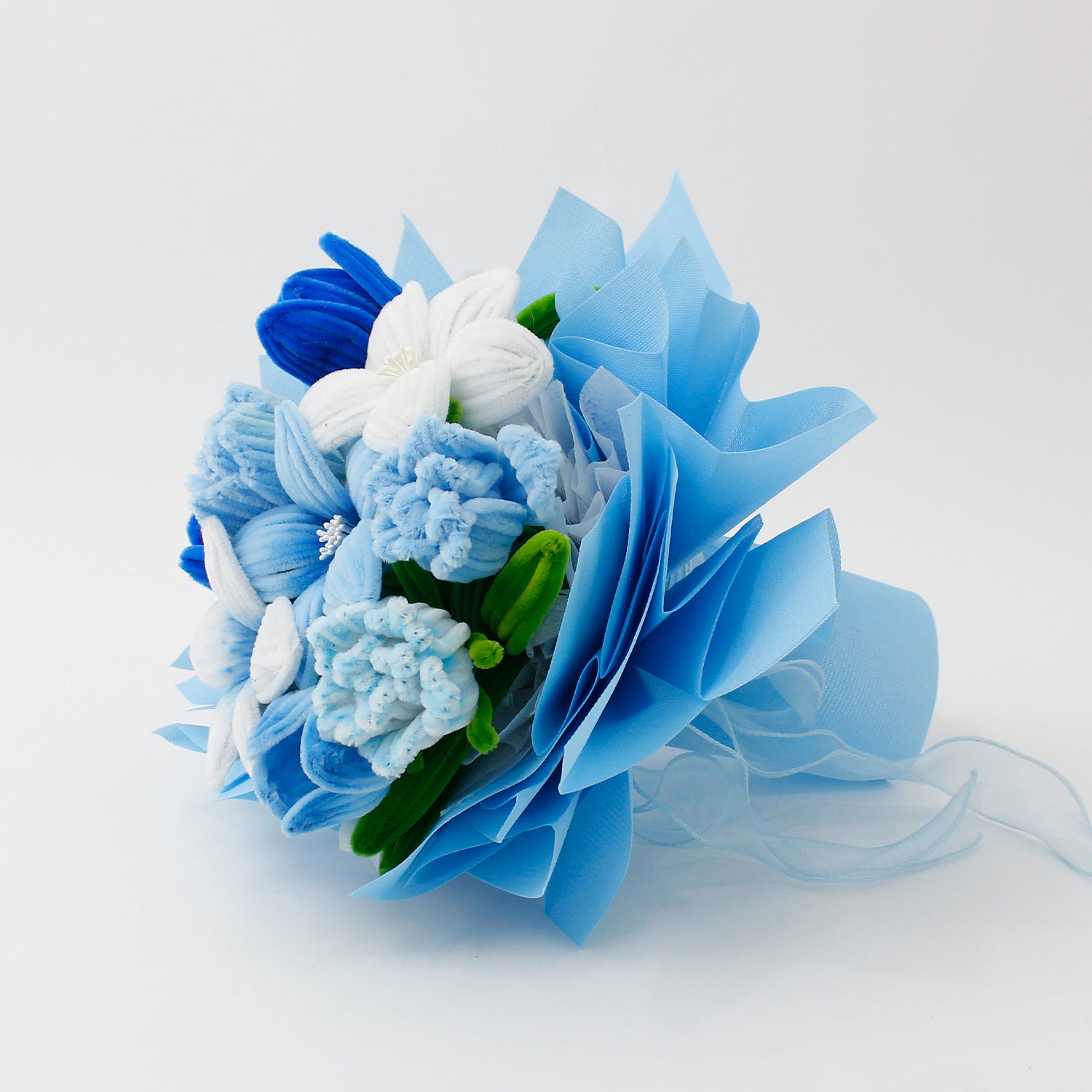 Azure Dream Bouquet – Handmade Lily & Tulip Arrangement | Elle Blooming